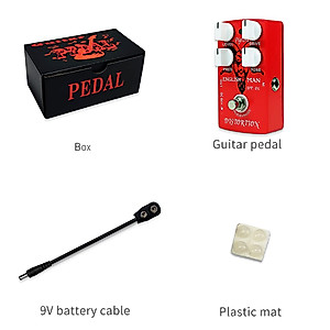 Distortion Pedal Electric Guitar Effects Pedal with True Bypass Red PP-24