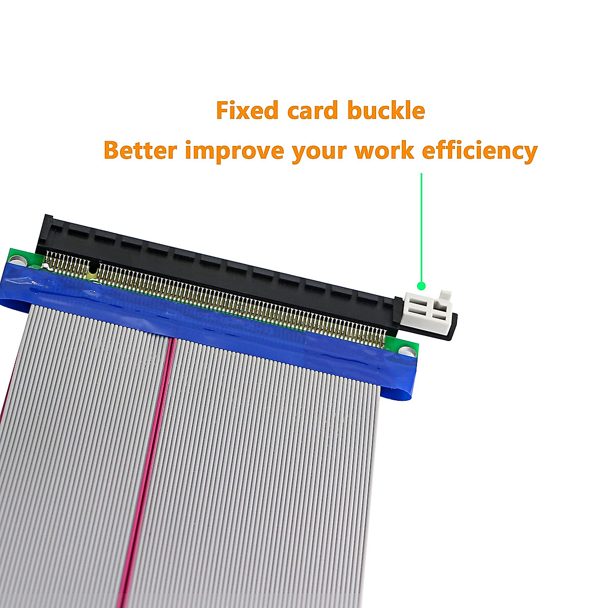 PCI-E Extender Cable SinLoon PCIe 16x to 16x Flexible GPU Riser Adapter Card Extender Cable for Ethereum Mining ETH L=8inch (16X16)
