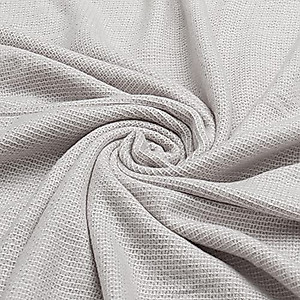 Shalala Pink Gray Throw Blanket for Couch- Knit Grey Pink Blanket with Fringe - Cozy Lightweight Decorative Throw for Bed Sofa and Living Room 50 x 60 inches