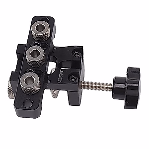 3 in 1 Adjustable Pocket Hole Jig Kit Woodworking Drilling Puncher Locator Pocket Drill Dowel Jig Kit Woodworking Joints Tools