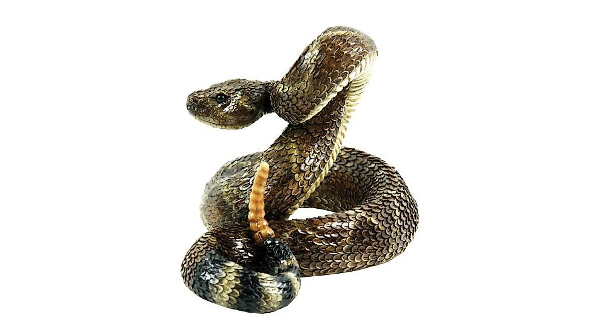 Michael Carr's Lifesize Rattlesnake Figurine for Gardens