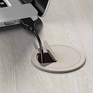 Bush Business Furniture Echo Computer Desk, Gray Sand