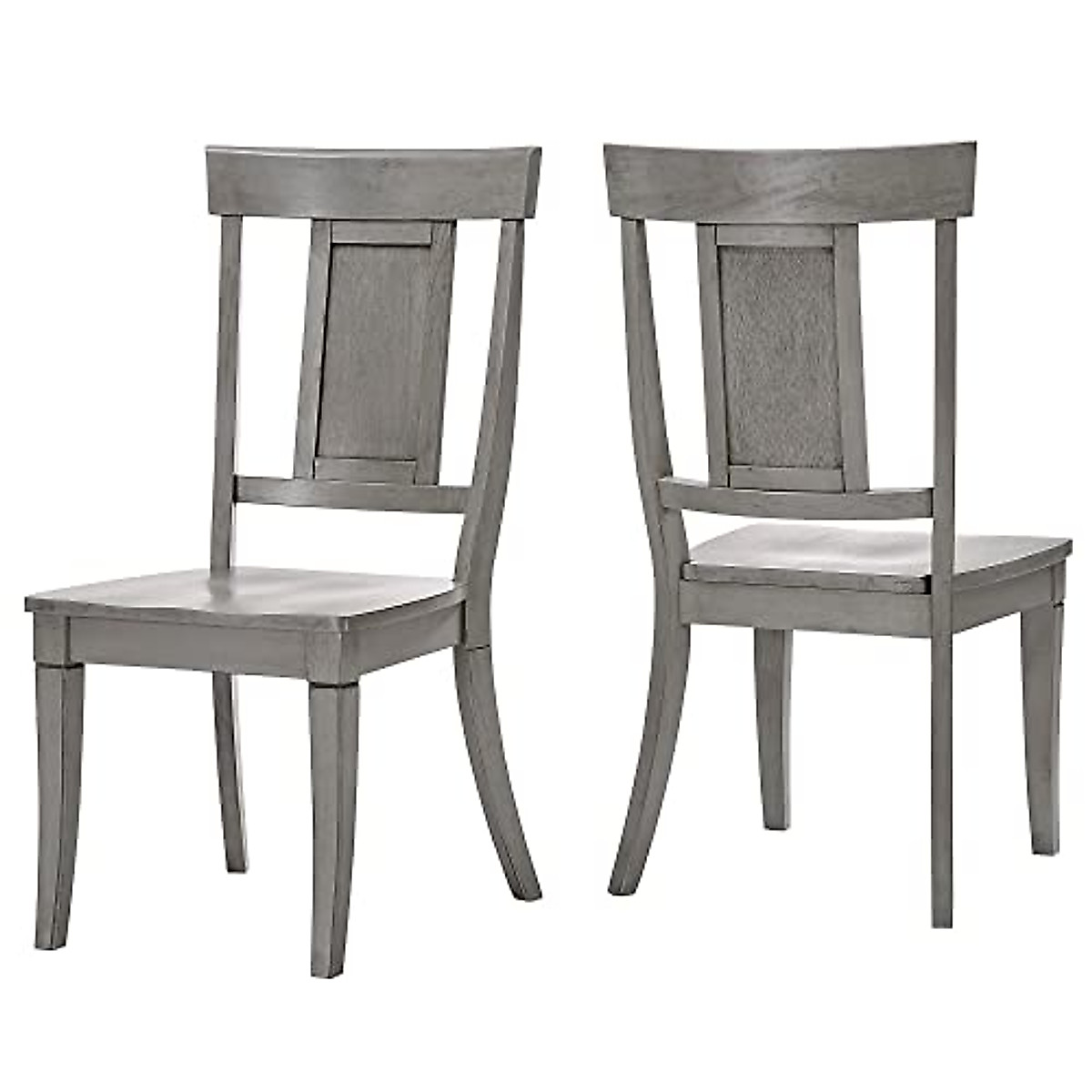 Inspire Q Eleanor Panel Back Wood Dining Chair (Set of 2) by Classic Grey Antique