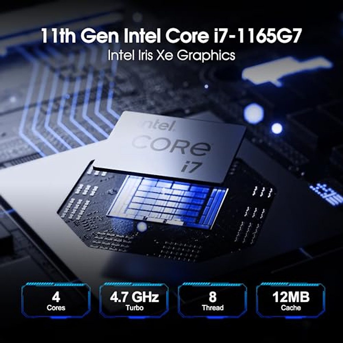 Intel NUC 11 NUC11PAHi7 Panther Canyon Mini PC, i7-1165G7, 16GB RAM, 512GB SSD, Mini Computers Windows 11 Pro for Business Home Office, Support 8K/WiFi 6/4K Quad Display/Bluetooth 5/Thunderbolt 3