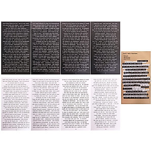 ONLYKXY Stickers 8 Sheets, 80 Pcs Word Stickers Black and White, Inspirational Quotes for DIY Journal, Scrapbooking, Decorating, Crafting, Correspondence