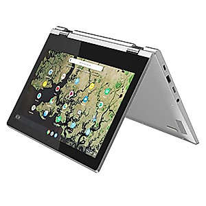 Lenovo Newest 11" 2-in-1 Convertible Chromebook Laptop, 11.6-Inch HD Touch Screen, Intel Celeron N4000 CPU, 4GB RAM, 96GB Space(32GB eMMC+64GB Card),Bluetooth, Webcam, USB-C, Chrome OS, Gray