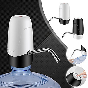 YYDGH Portable Water Bottle Pump 5 Gallon Water Bottle Dispenser USB Charging Automatic Drinking Water Pump Electric Water Dispenser Water Bottle Switch for Home, Office, Travel