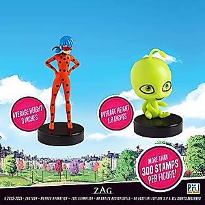 P.M.I. Miraculous Ladybug Stamps for Kids | 5 Miraculous Ladybug Stampers Out of 16 Collectibles in 1 Pack | Miraculous Ladybug Stationery, Stampers, Birthday Party Supplies - Cat Noir (Assortment A)