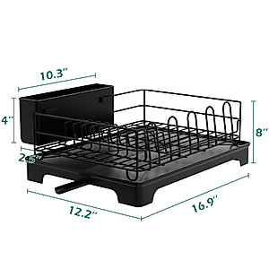 Dish Drying Rack, Space-Saving Dish Rack, Single Layer Cup Holder Dish Racks For Kitchen Counter, Drying Rack For Kitchen Sink, Collection Dish Drainer Board Utensil Holder Kitchen Dish Drying Rack
