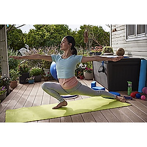 Keter Sumatra 135 gallon Outdoor Storage Rattan Deck Box, Brown