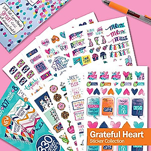 Best Planner Sticker Variety Bundle of 672 Stickers for Productivity, Priorities, Goal Setting, Checkboxes, Deadlines for Calendars and Daily Thankfulness & Gratitude Journals & Bullet