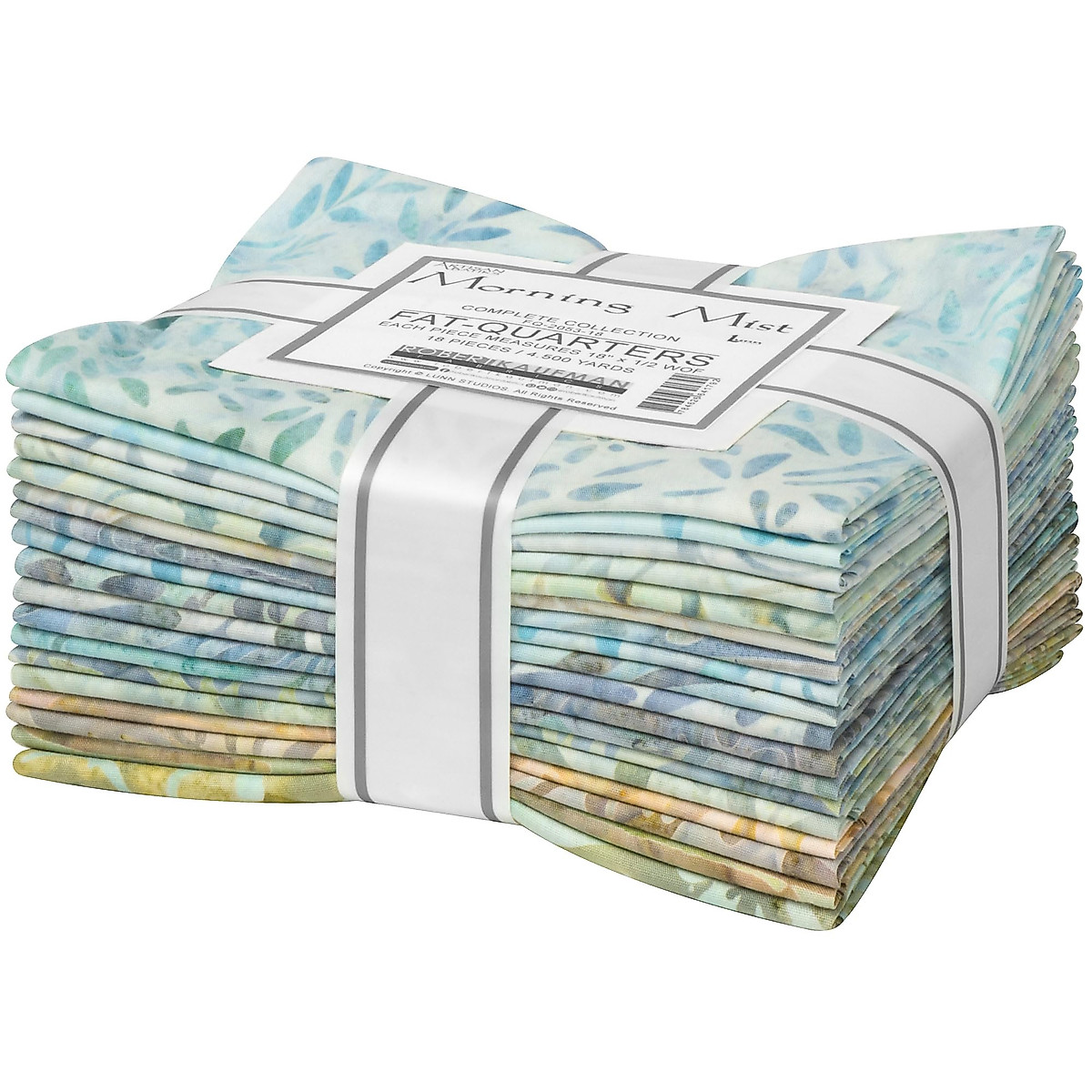 Lunn Studios Artisan Batiks Morning Mist 18 Fat Quarters Robert Kaufman Fabrics FQ-2053-18