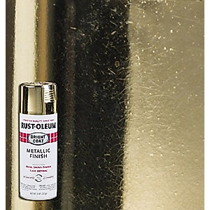 Rust-Oleum 7710830-6PK Stops Rust Bright Coat Metallic Spray Paint, 11 Oz, Gold, 6 Pack