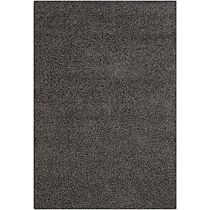 SAFAVIEH Athens Shag Collection 2'3" x 6' Dark Grey SGA119C Non-Shedding Living Room Bedroom Dining Room Entryway Plush 1.5-inch Thick Runner Rug