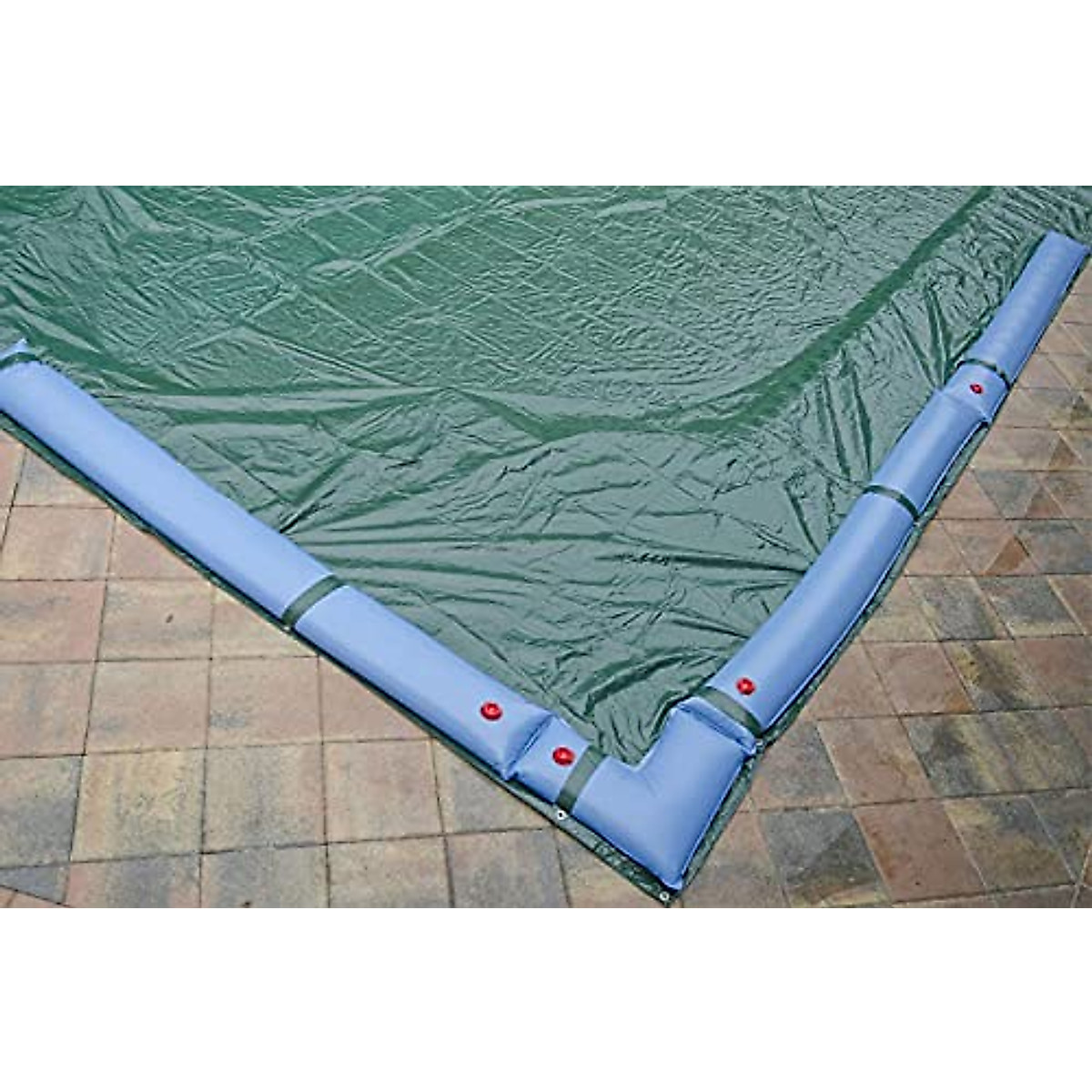 Doheny's Commercial-Grade Water Tubes/Bags for In-Ground Pools | Up to 24-Ga. Super-Duty UV-Protected Vinyl Material (4' Std. Duty 14-Ga. Single Chamber - 12 Pack, Blue)