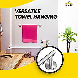 Above Mode – 24 Inch Sturdy Brushed Stainless Steel Towel Bar to Hang Your Towel Smoothly – Wall Mounted & Rust Proof Bathroom Towel Bar