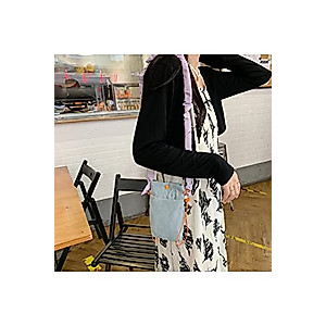 Ulisty Women Small Corduroy Cellphone Bag Mini Pocket Tote Bag Shoulder Bag Handbag Crossbody Bag black