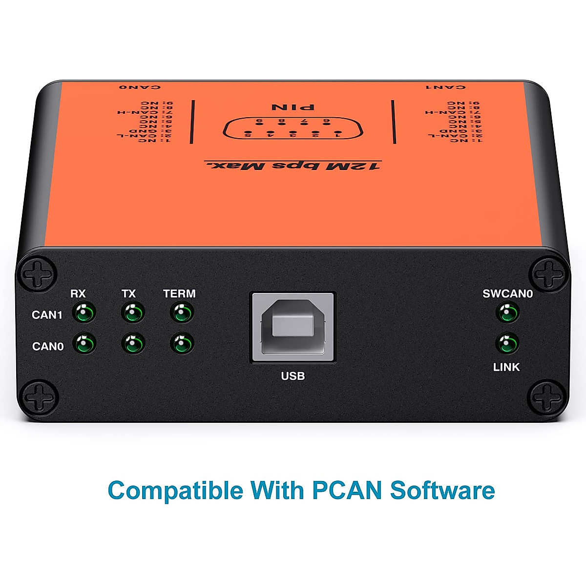 USB2CANFD-X2 USB to Dual Channel CANFD Converter for Raspberry Pi4/Pi3B+/Pi3/Pi Zero(W)/Jetson Nano/Tinker Board/PC