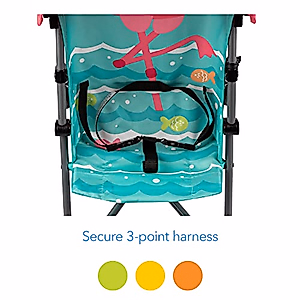 Cosco Character Umbrella Stroller, Easy to Store Anywhere with its Compact Umbrella fold, Pink Flamingo
