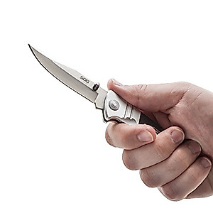 SOG FF3002-CP Hunting Folding Knives, Silver and Black