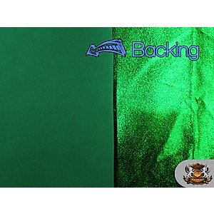 1 X Spandex Metallic Emerald Green Fabric /60"/ Sold by The Yard