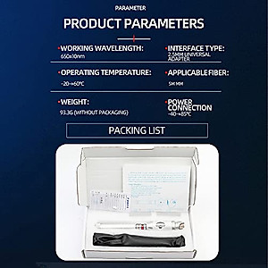 Fiber Optic Cable Tester 10KM Visual Fault Locator Fiber Fault Locator Tracker for 2.5mm Universal Connector