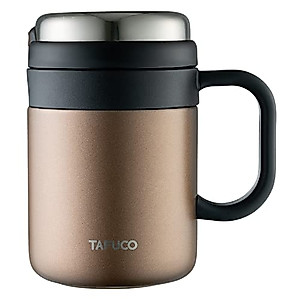 Insulated Stainless Steel Vacuum Thermal Coffee Tea Mug - 17 Oz | Stainless Steel Tea Strainer Loose Leaf Tea Mug with INFUSER