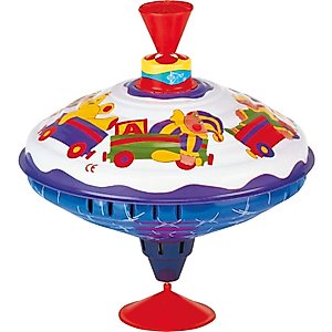 Bolz Playbox Music Spinning Top Toy for Children, The Funny Buzzing Hum Gets Louder As The Top Spins Faster, So Durable