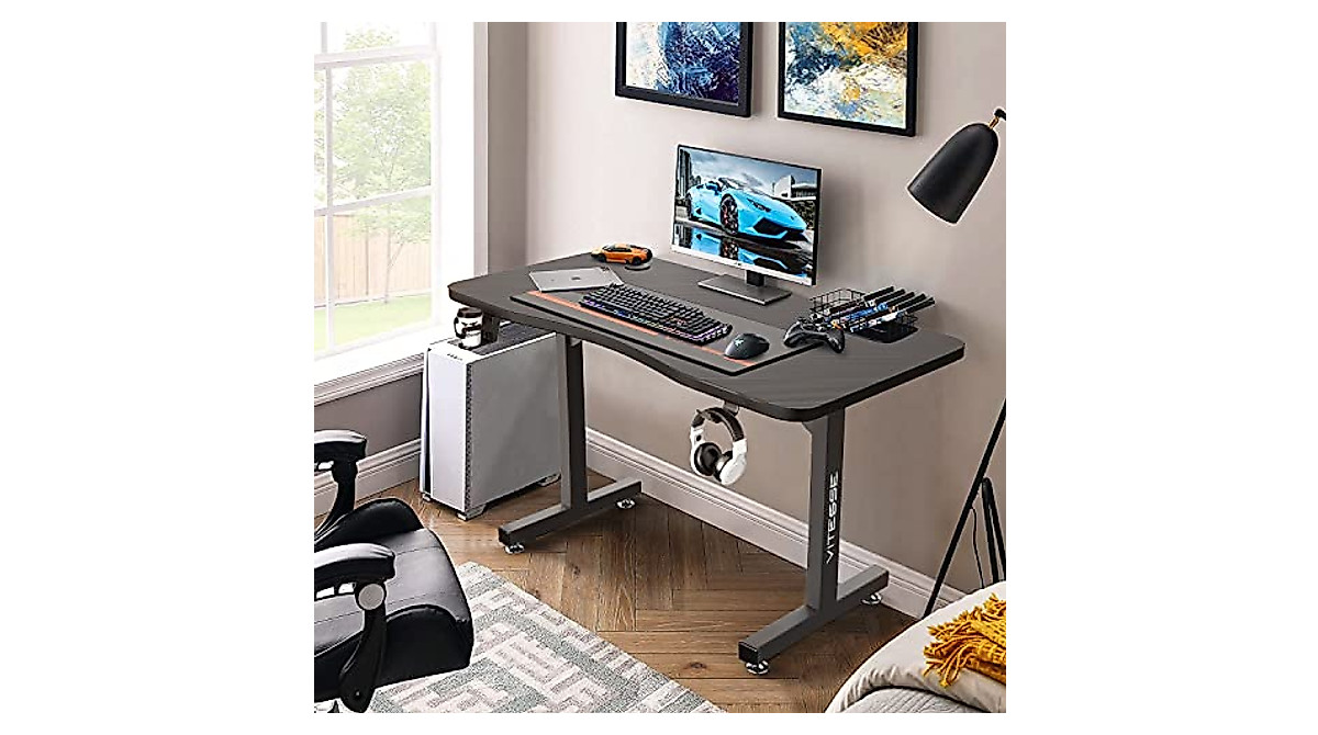 Waleaf 40 inch Gaming Desk - Sturdy & Stylish Setup