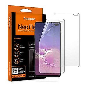 Spigen NeoFlex Screen Protector [TPU Film] Designed for Samsung Galaxy S10 Plus (2019)(2 Pack)