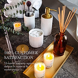 Bathroom Accessory Set, Gold Bathroom Accessories, White Bathroom Accessories Sets Complete, Bathroom Assesssories Set, Farmhouse Bathroom Decor, Bathroom Soap Dispenser Set, Boho Bathroom Decor