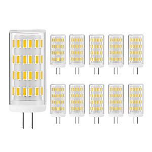 Yosenmi G4 LED Bulb 5W, 12V-24V 40W G4 Halogen Bulb Equivalent, Natural Daylight White 4000K, Non-Dimmable JC Type Bi-Pin Base G4 Light Bulb 10-Pack