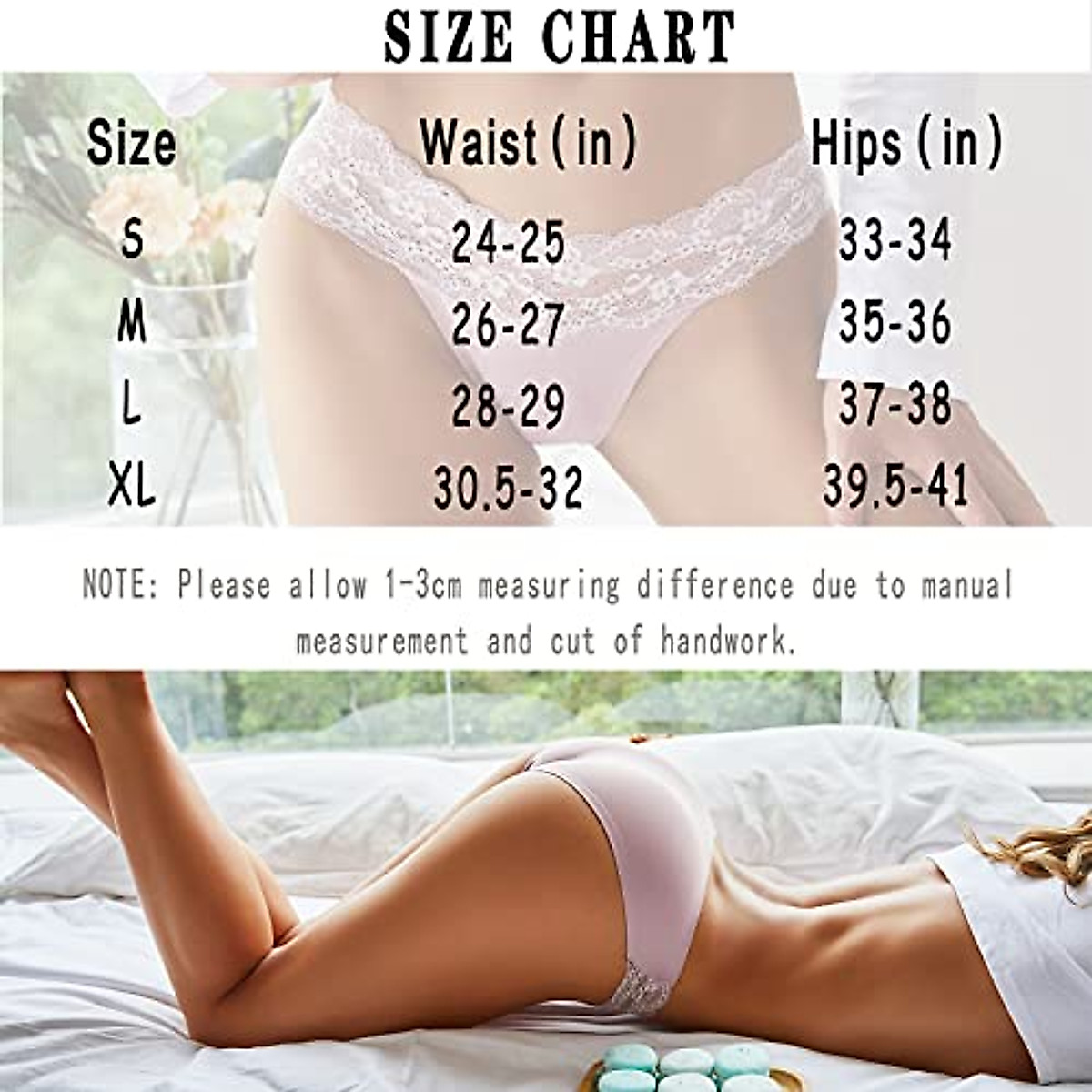 Which is Seamless Underwear for Women Sexy No Show Bikini Panties Lace Ladies High Cut Hipster Invisible Cheeky 6 Pack S-XL