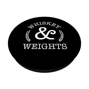Whisky Gym Workout - Whiskey And Weights PopSockets Swappable PopGrip