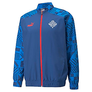 PUMA Mens Ksi Pre Match Jacket Coats Jackets Outerwear Comfort Technology - Blue - Size M