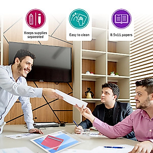 Hanging Storage Bags 24 Pack, Large Hook 10 x 12.5-inch Clear Plastic Bags for Classroom, Library and Pharmacy Use