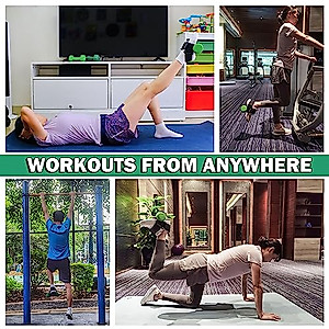 TOPJUM Dumbbell Foot Attachment, Tibialis Trainer, Adjustable Ankle Weights, Ankle Straps for Weight Lifting, Leg Workouts at Home for Hip Flexors, Shin Splint, Hamstring Curls, Leg extensions, Home Gym Equipment (Single)