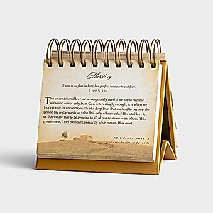 DaySpring Flip Calendar - God's Promises Day by Day - 77872 , Brown