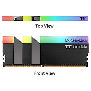 Thermaltake TOUGHRAM RGB DDR4 3600MHz 16GB (8GB x 2) 16.8 Million Color RGB Alexa/Razer Chroma/5V Motherboard Syncable RGB Memory R009D408GX2-3600C18B
