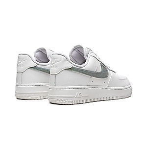 Nike Womens W Air Force 1 '07 ESS DH4407 101 Glitter Swoosh - Size 7.5W