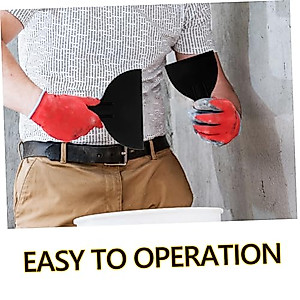 Gadpiparty 6pcs Putty Knife Set Wallpaper Smoother Kit Wallpaper Tool Kit Wall Paper Tool Wallpaper Scrapers Wallpaper Cleaning Tool Wall Paper Scraper Wallpaper Smoothing Tool Plastic Black