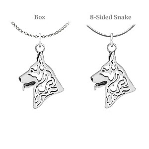 Dazzling Paws Jewelry Sterling Silver German Shepherd Dog Pendant Only