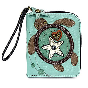 Chala Handbags - Turtle Purse Wallet Credit Cards Coin Wristlet