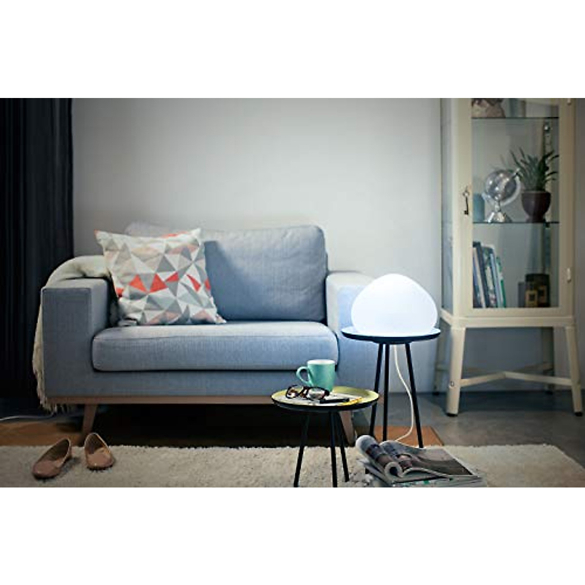 Philips Hue White Ambiance Wellner Dimmable LED Smart Table Lamp (Works with Alexa Apple HomeKit and Google Assistant)