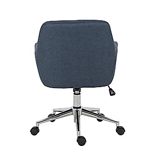 JC Home Texas Office Desk Chair, Small, Navy