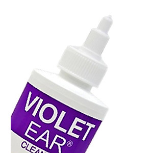 Violet Pet Ear Cleaner, 8 oz Provides Immediate Relief from Itching, Irritation, Inflammation and Odor. Ends Chronic Ear Infection Cycle.