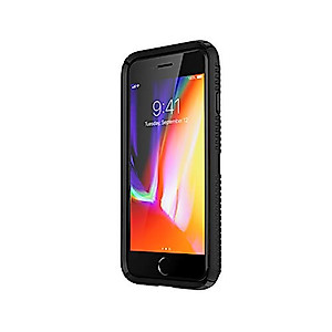 Speck iPhone SE Case - Drop Protection - Fits iPhone 8 & iPhone 7 & Phone SE (2022), iPhone SE (2020) - Scratch Resistant Cases - Slim with Extra Grip & Soft Touch Coating - Black Presido2