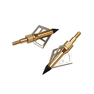 Crossbow Broadheads 100 Grain 12 Pack Archery Hunting 3 Blades Sharp Compound Recurve Bow Arrow Heads