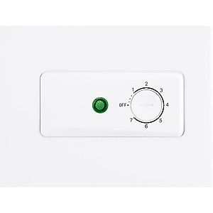 Hotpoint Chest Freezer | 3.6 Cubic Ft. | Complete With Quick Defrost Drain, Freezer Organizer Basket & Adjustable Thermostat | Upright Freezer for the Kitchen, Garage, or Basement | White