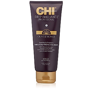CHI Deep Brilliance Scalp Protecting Cream, Nourishes & Protects The Hair and Scalp, Sulfate, Paraben, & Cruelty-Free, 6 Oz